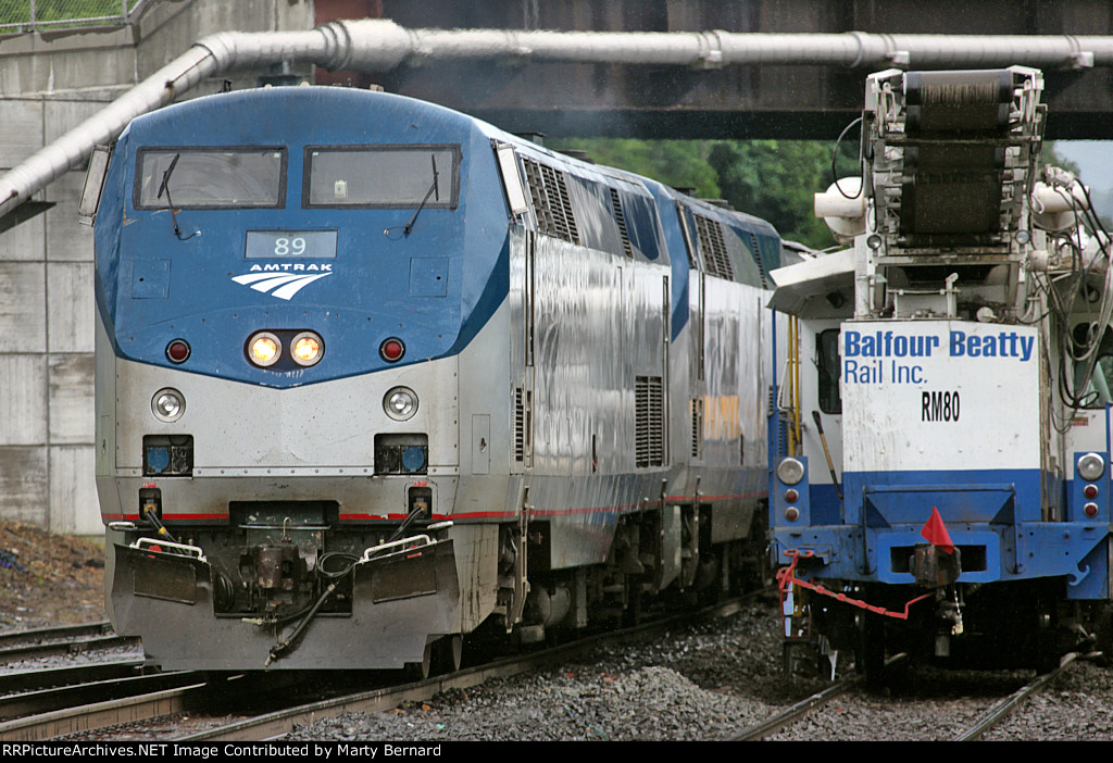 AMTK 89 With the Boston Section of the Westbound Lake Shore Limited